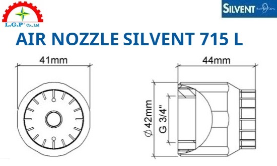 Silvent 715 LA - Béc Phun Khí Nén Silvent 715 LA , Ø18mm