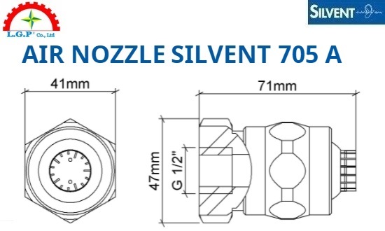 Silvent 705-A - Béc Phun Khí Nén Silvent 705 A - Đại lý Silvent
