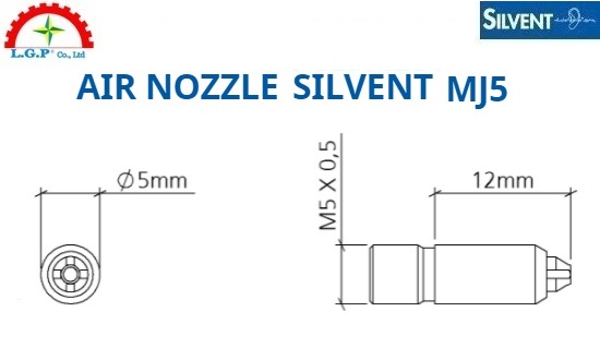 Silvent MJ5 - Đầu Phun Khí Nén Silvent MJ5, Ø2.5mm, Silvent MJ50